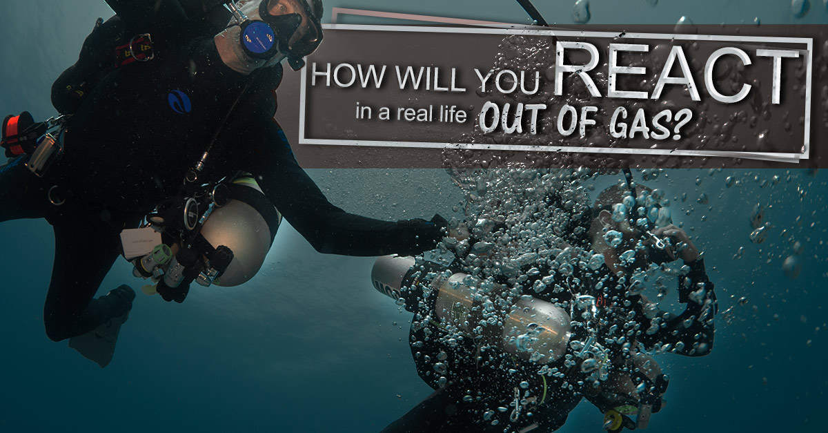 How will you react in a real life out-of-gas situation?